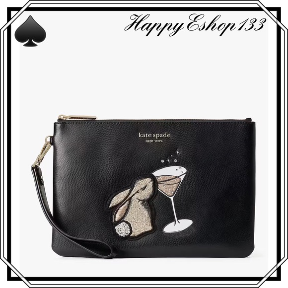 kate spade | Bags | Kate Spade Bunbun Bunny Rabbit Pouch Wristlet ...